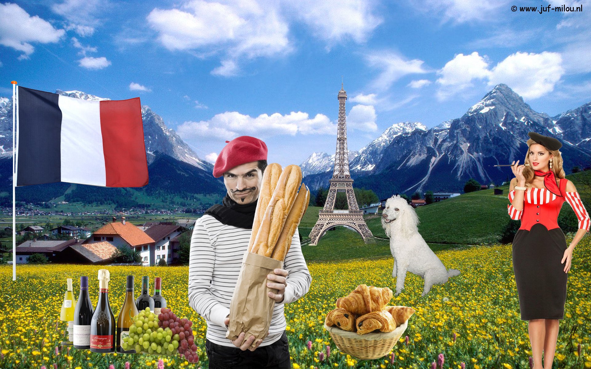 Kringactiviteit praatplaat - culturen - fransen ~ Juf Milou